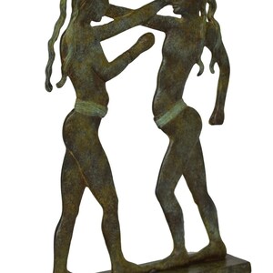 Young Boys Boxing-bronze Sculpture Inspired by Akrotiri Boxer Fresco ...