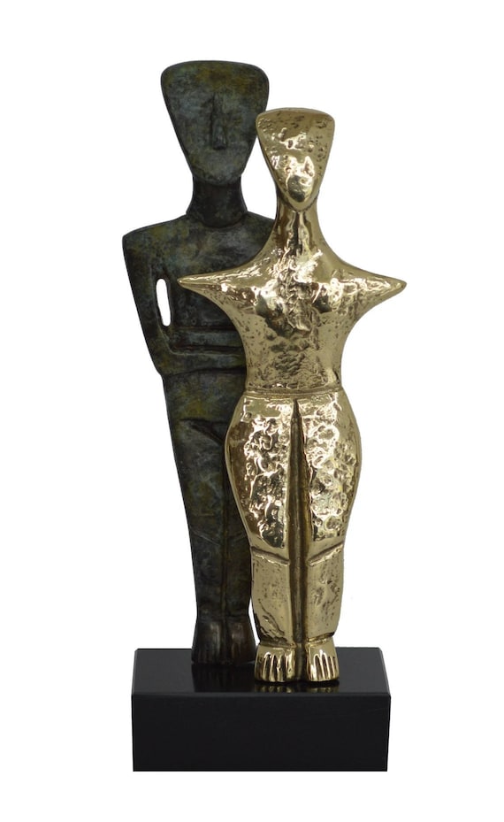 Twins Cycladic Idols-combination of 2 Types of Idols in - Etsy