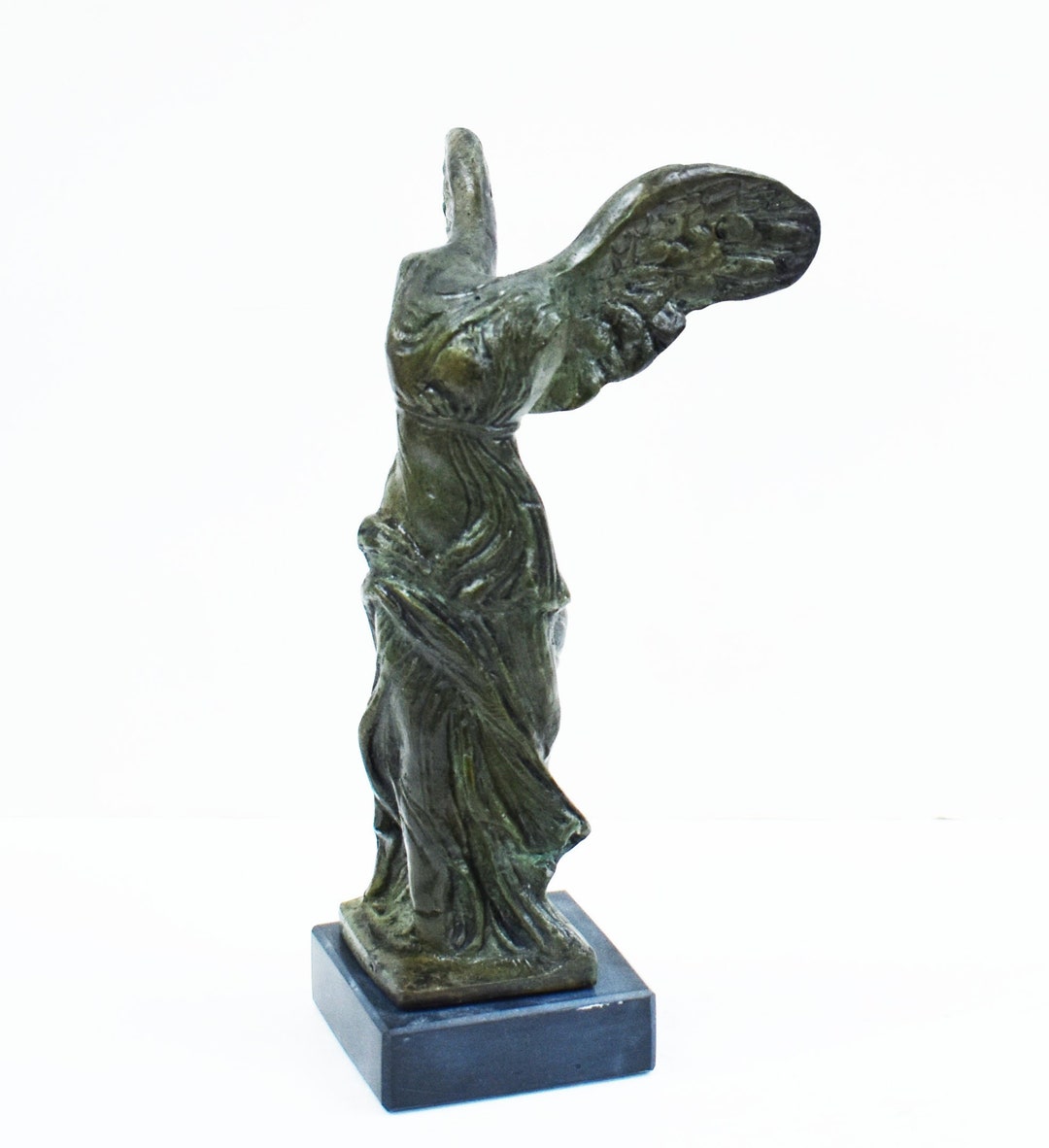 Nike of Samothrace-bronze Statue-marble Base-winged Goddess of Victory ...