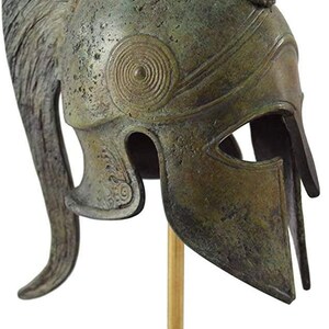 Bronze Corinthian Crested Helmet-decorated With Sphinx-collectible ...