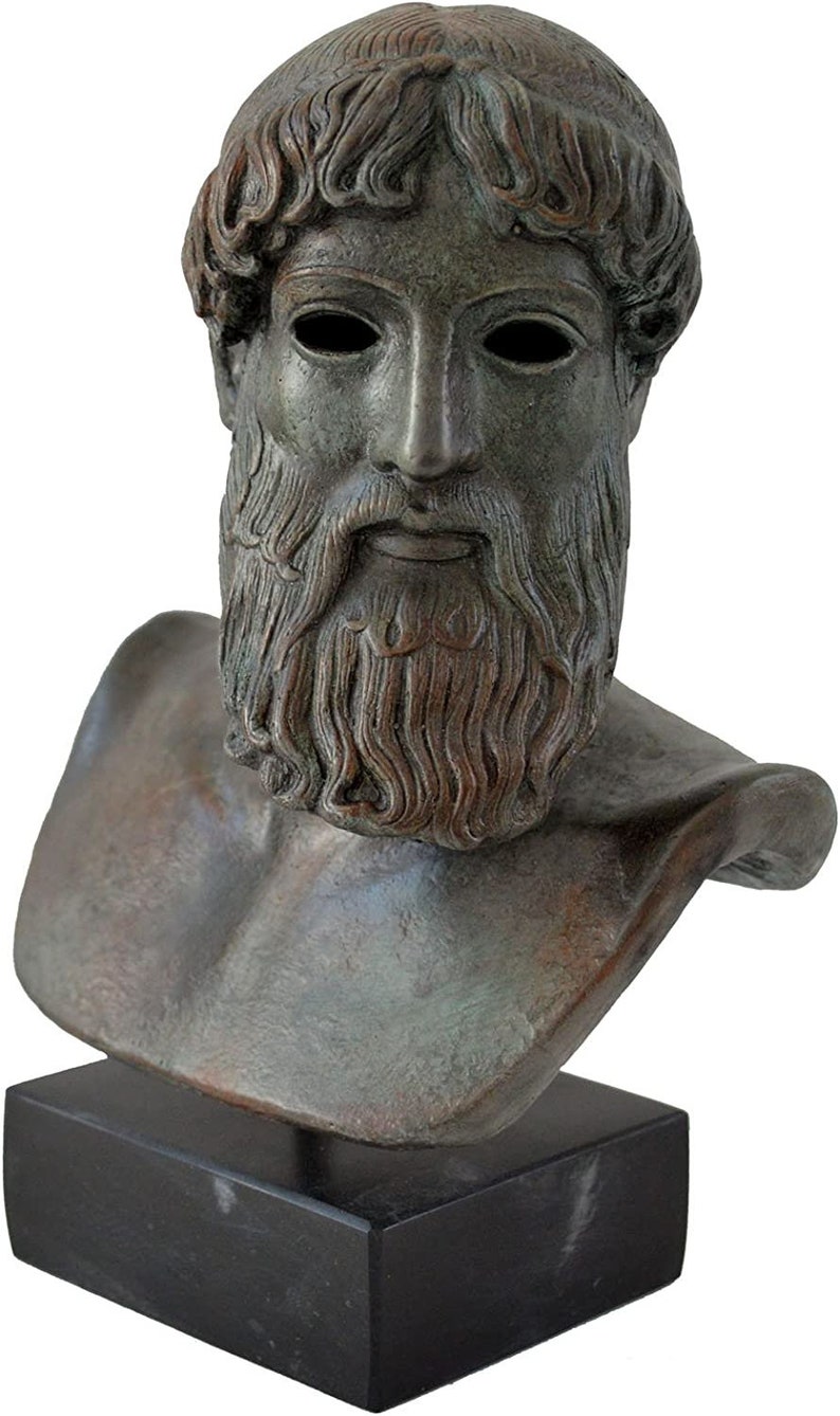 Zeus Bust-king of the Gods of Mount Olympus-bronze Color - Etsy