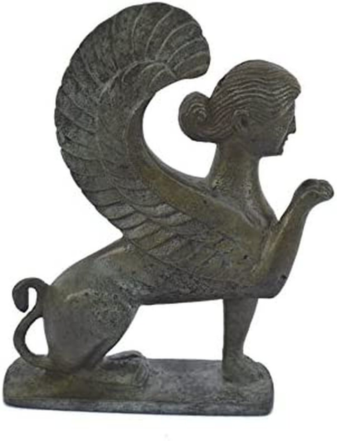 Greek Sphinx Bronze Sculpture-mythical Female Monster Posing - Etsy