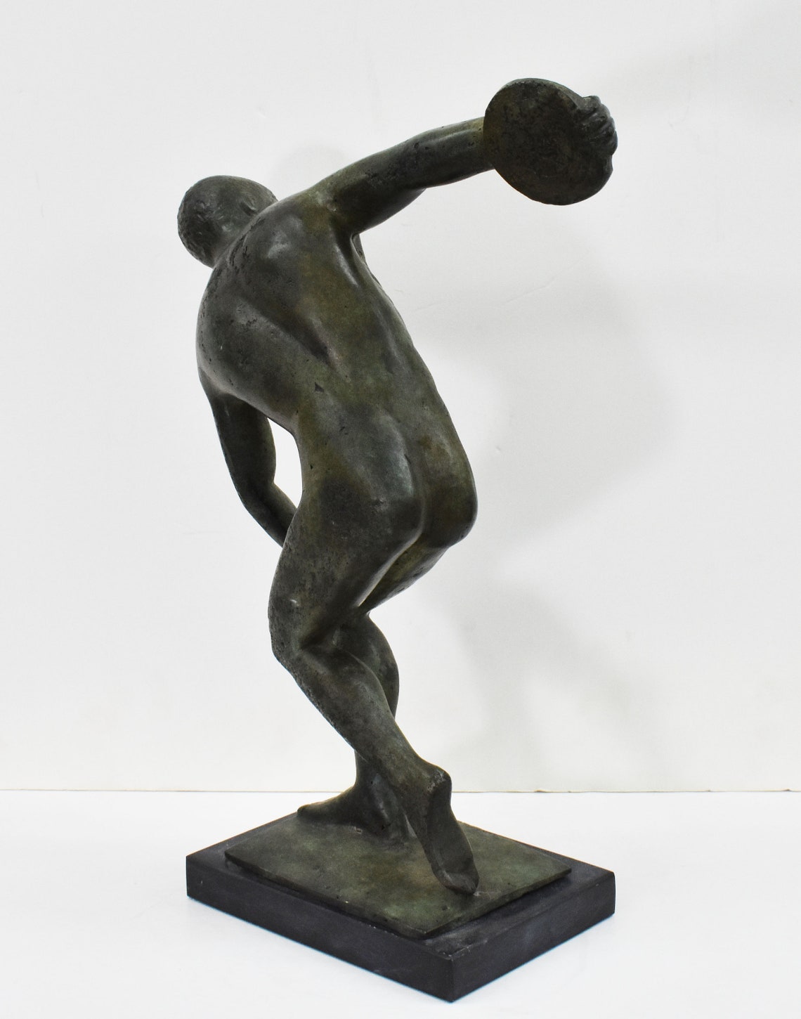 Discobolus of Myron-discus Thrower-bronze Statue-marble Base-olympic ...