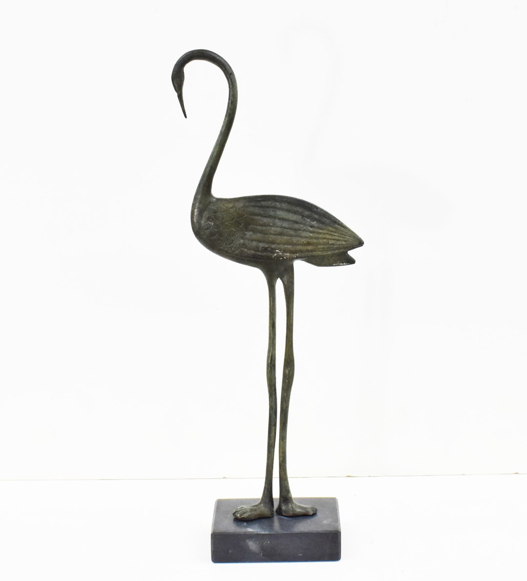 Stork-bronze Figurine With Marble Base-symbol of Marriage,loyalty ...