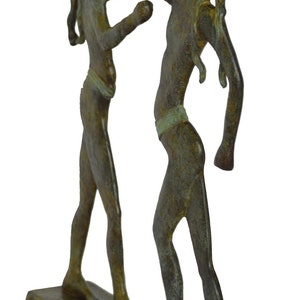 Young Boys Boxing-bronze Sculpture Inspired by Akrotiri Boxer Fresco ...