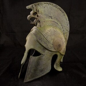 Bronze Corinthian Crested Helmet-decorated With Griffin Decorative ...