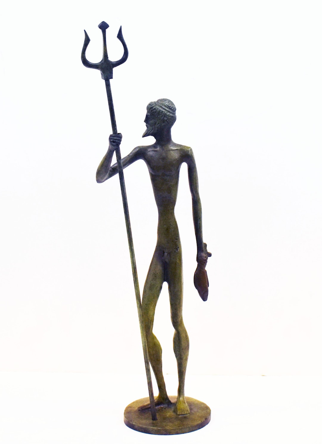 Poseidon Holding His Trident-bronze Statue-god of the Sea,storms ...