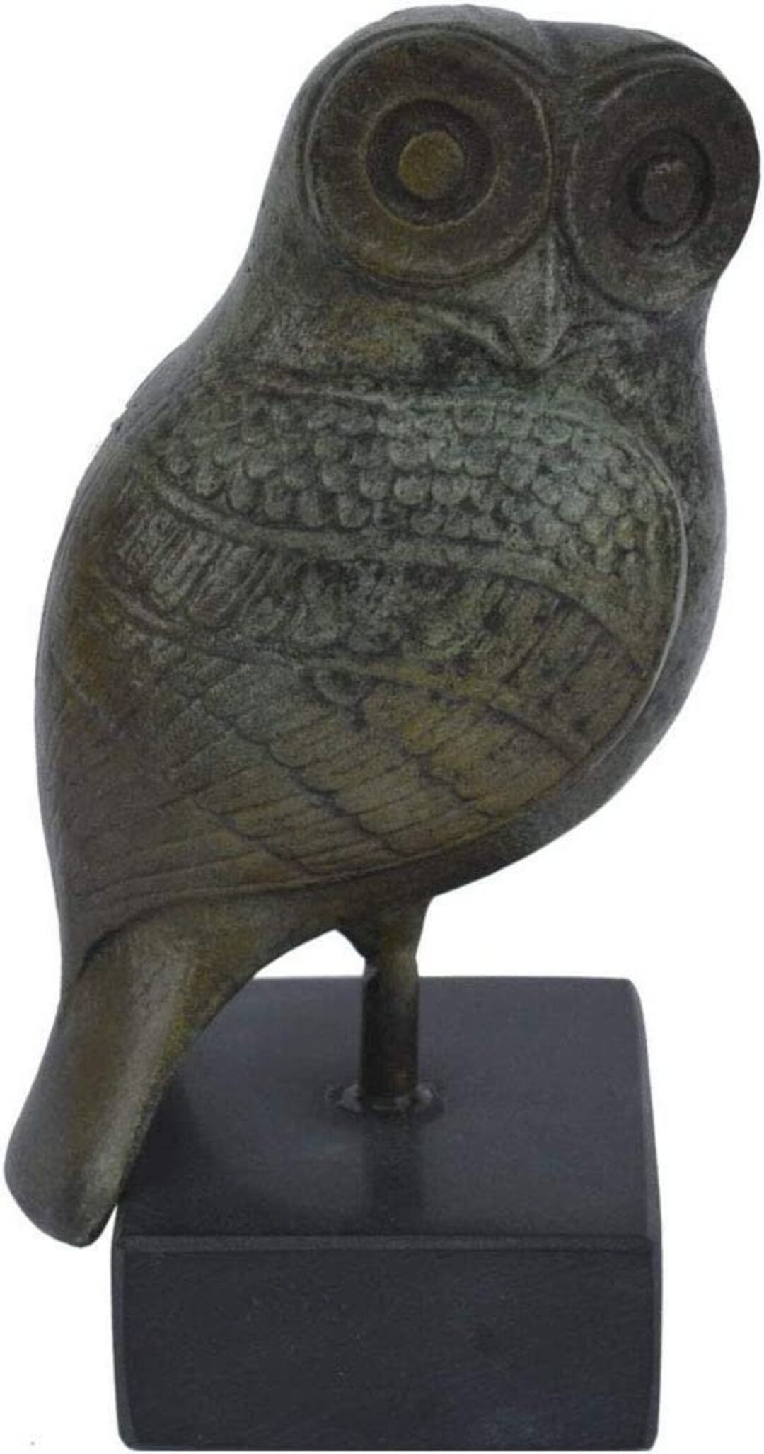 Athenian Owl-small Bronze Figure-marble Base-symbol of Knowledge Wisdom ...