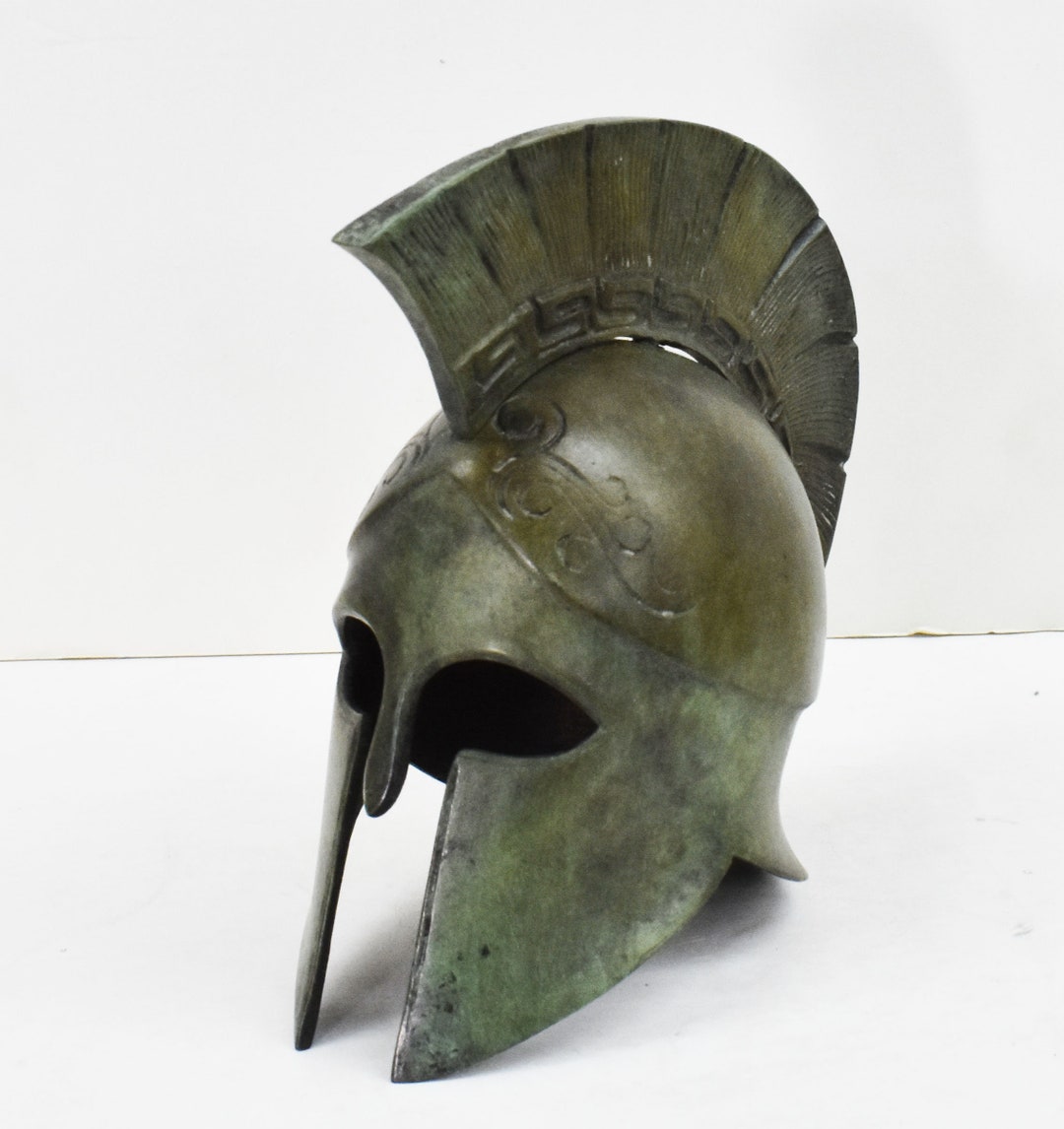 Bronze Corinthian Crested Helmet-mini-decorated With the Greek Key ...