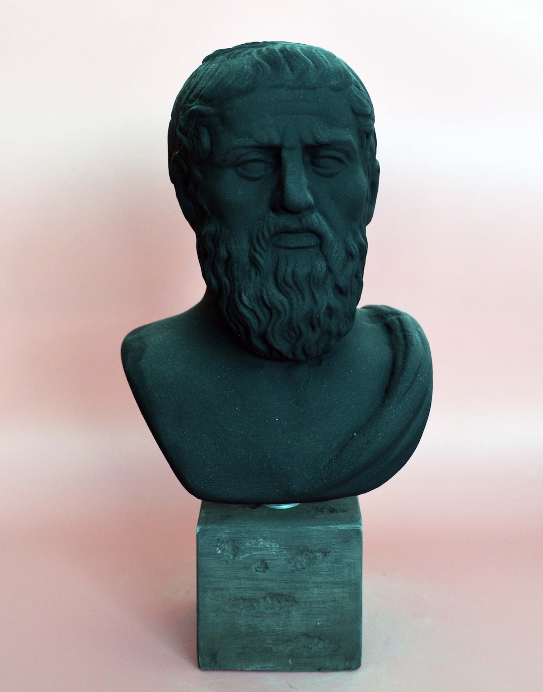 Plato Bust Plato Head Bust Desktop Decorative Sculpture in Black ...