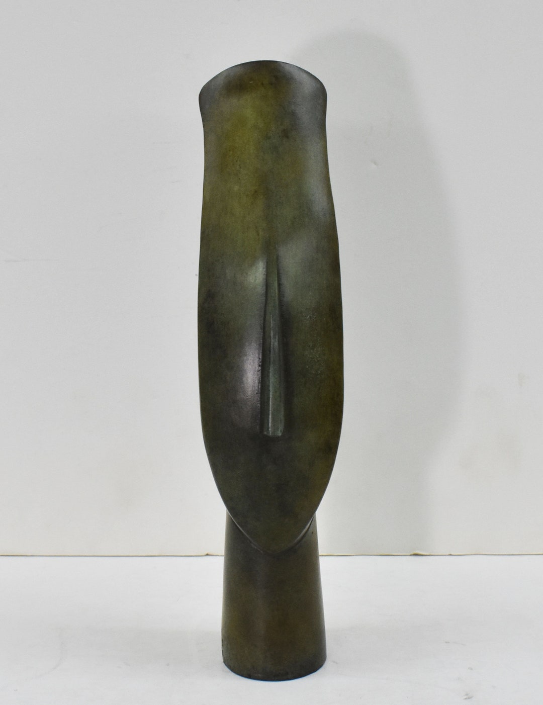 Bronze Cycladic Head Idol-minimal- Ancient Greek Art - Cycladic Art ...