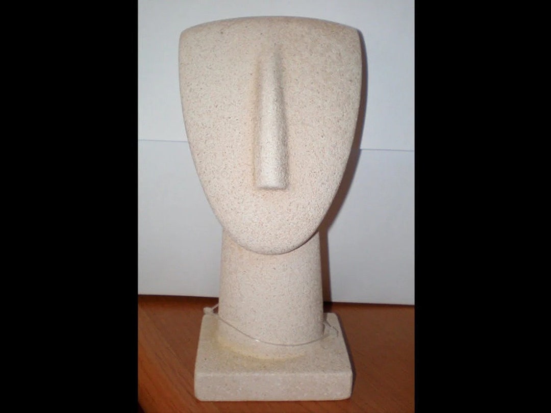 Cycladic Head Idol Porestone Cycladic Head Bust Ancient Greek Art ...