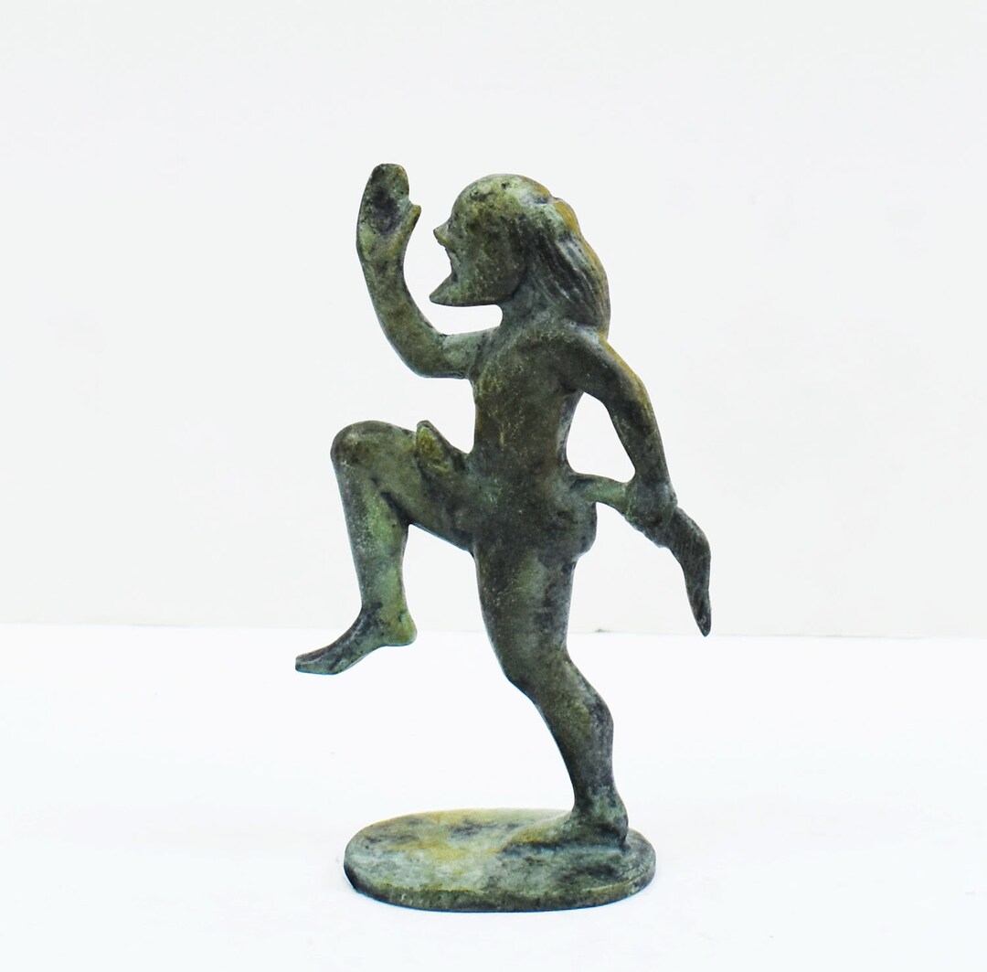 Satyr-small Bronze Statue-mythological Creature-follower of Dionysos ...