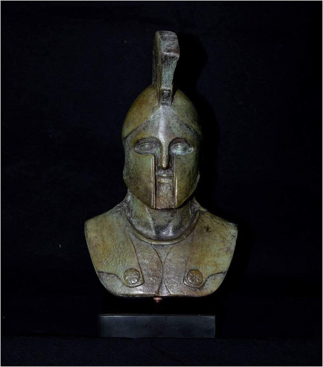 Leonidas Bronze Bust-marble Base-king of Sparta-leader of the 300 ...