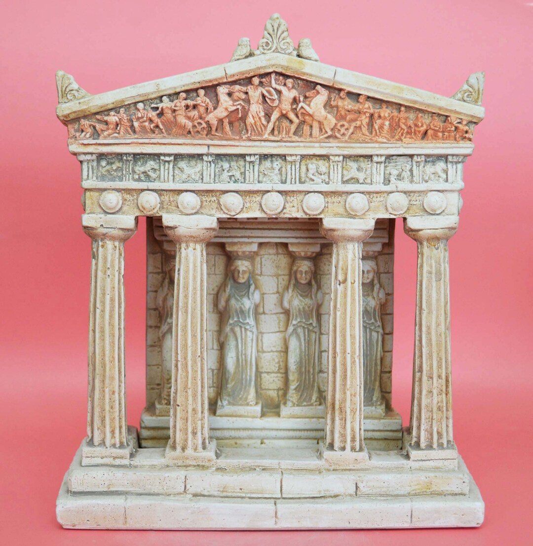 Caryatids Relief-temple of Erechtheion-acropolis-golden Age of Athens ...