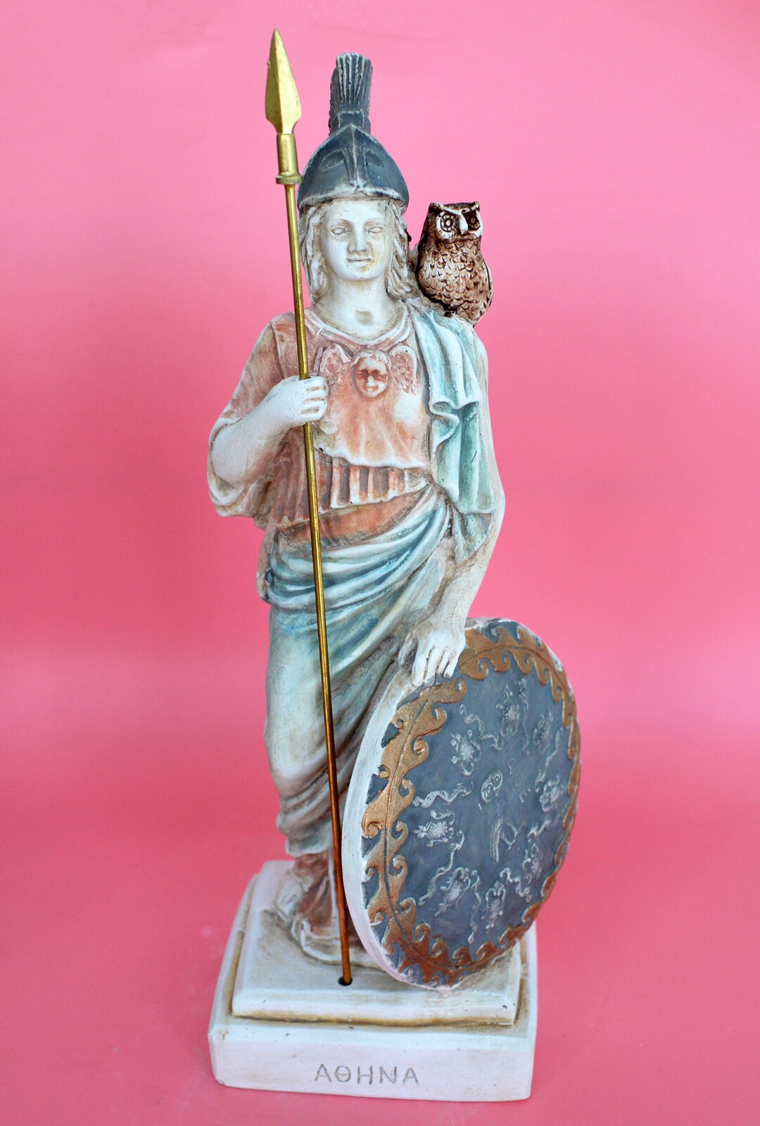 Statue of Goddess Athena-patron and Protectress of Athens-goddess of Wisdom,handicraft & Warfare ...