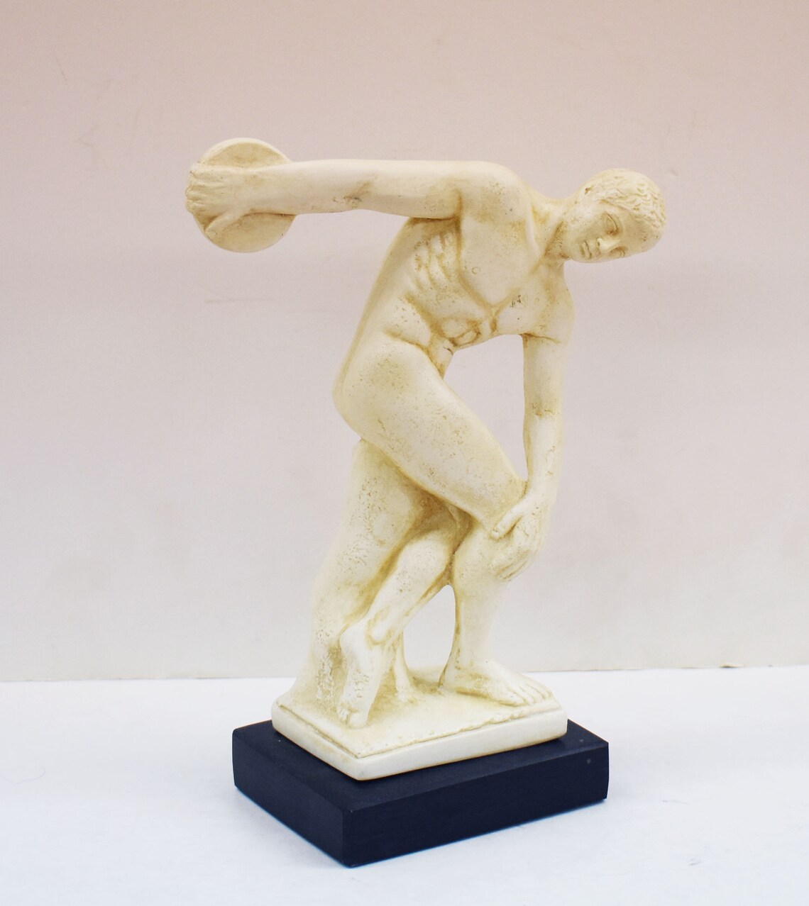 Discobolus of Myron-discus Thrower-small Statue-marble - Etsy