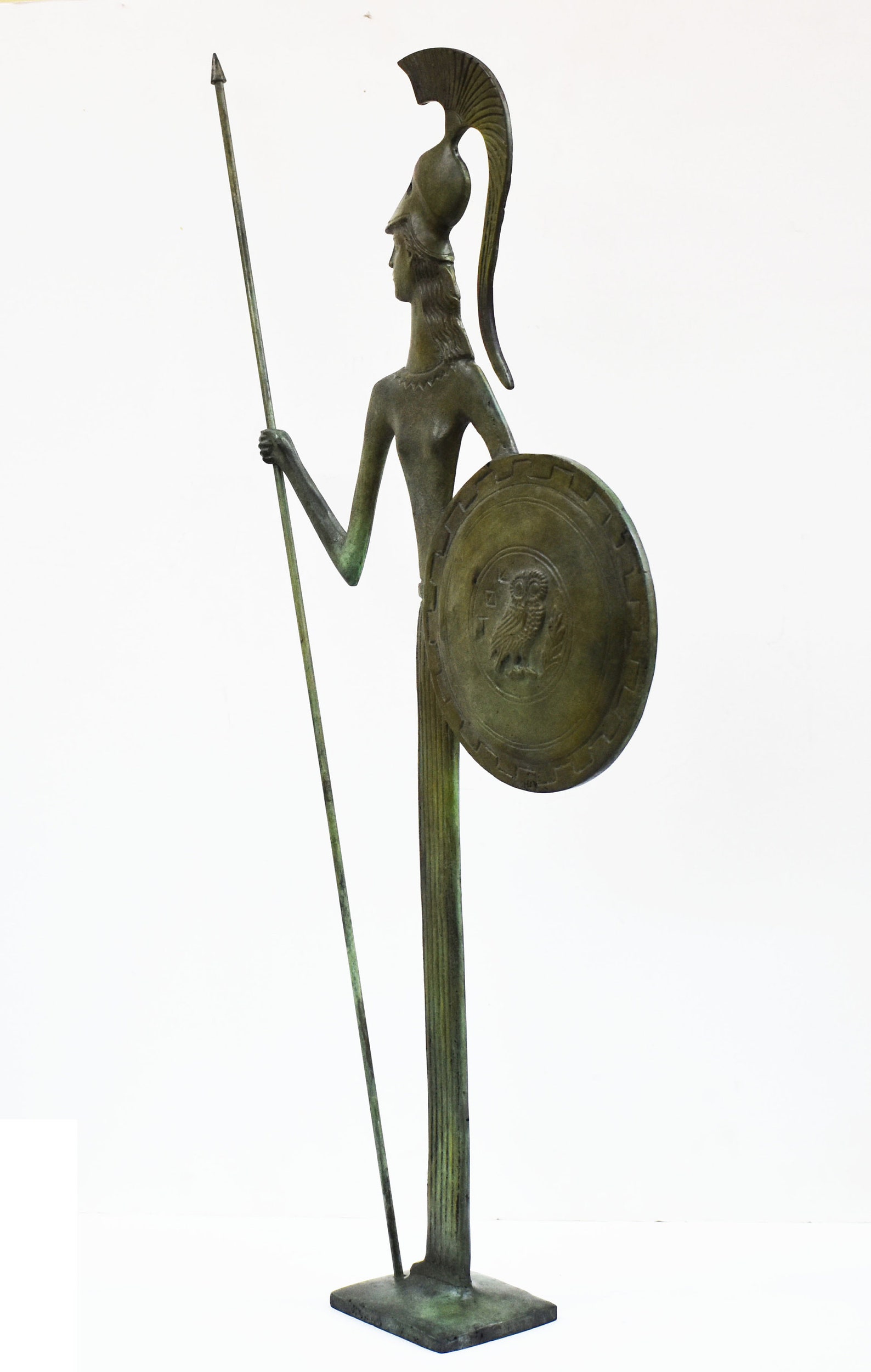 Goddess Athena Bronze Statue Patron of Athens Bronze Figure of Athena ...