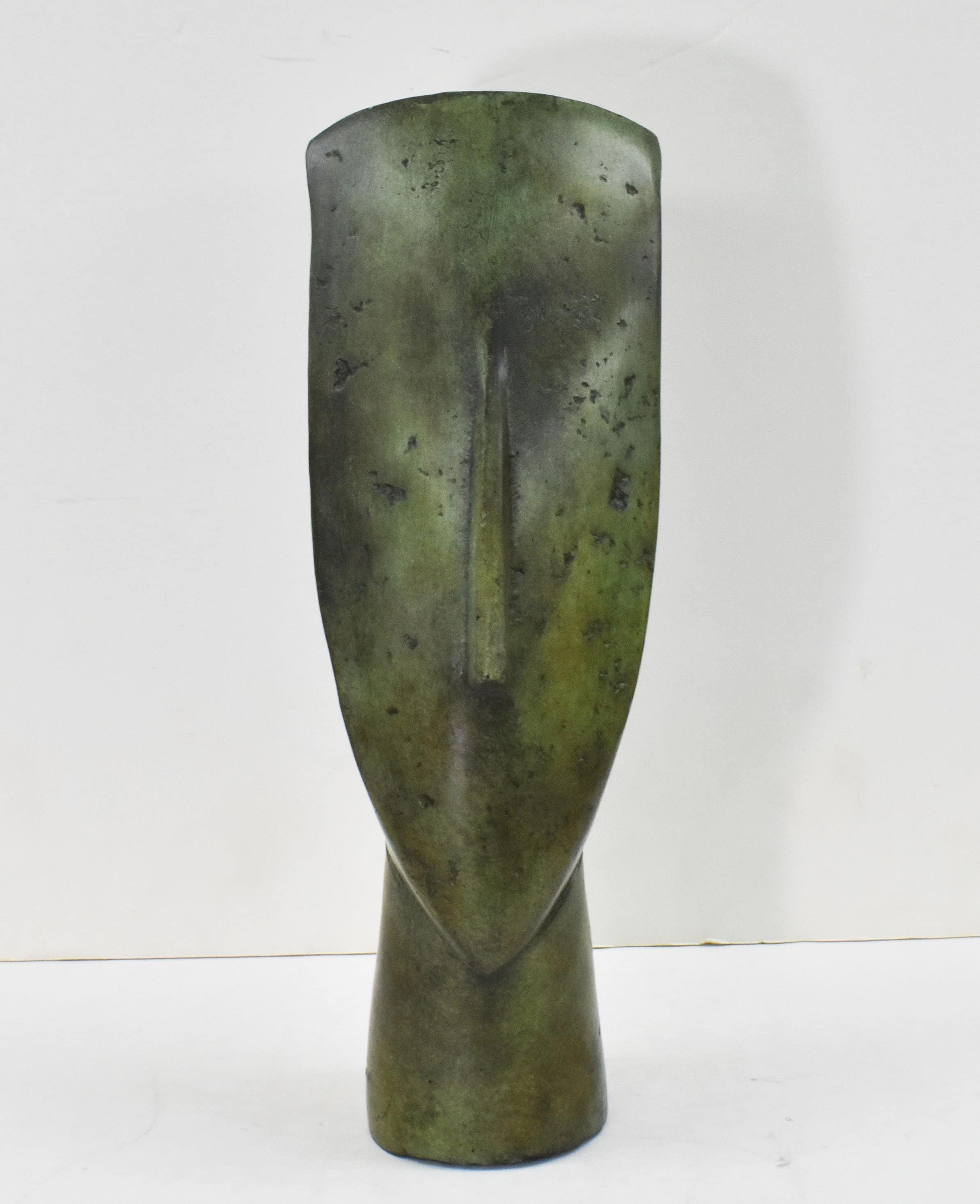 Bronze Cycladic Head Idol-minimal- Ancient Greek Art - Cycladic Art ...