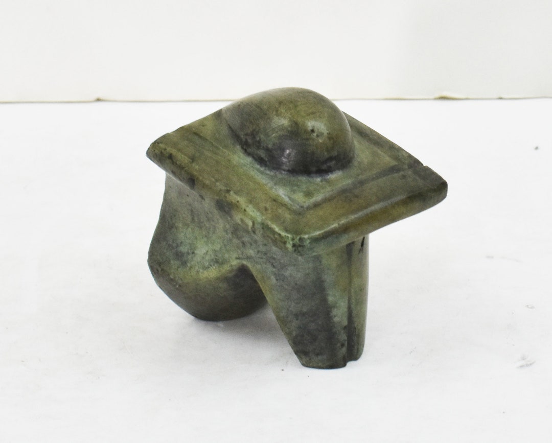 Bronze Meditating Figure Cycladic Art Style Statue in Contemplation ...