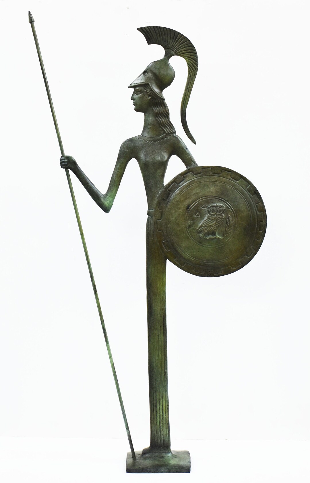 Goddess Athena Bronze Statue Patron of Athens Bronze Figure of Athena ...