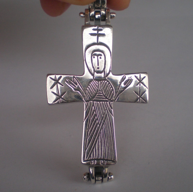Byzantine Reliquary Silver 925 Cross East Roman Empire | Etsy