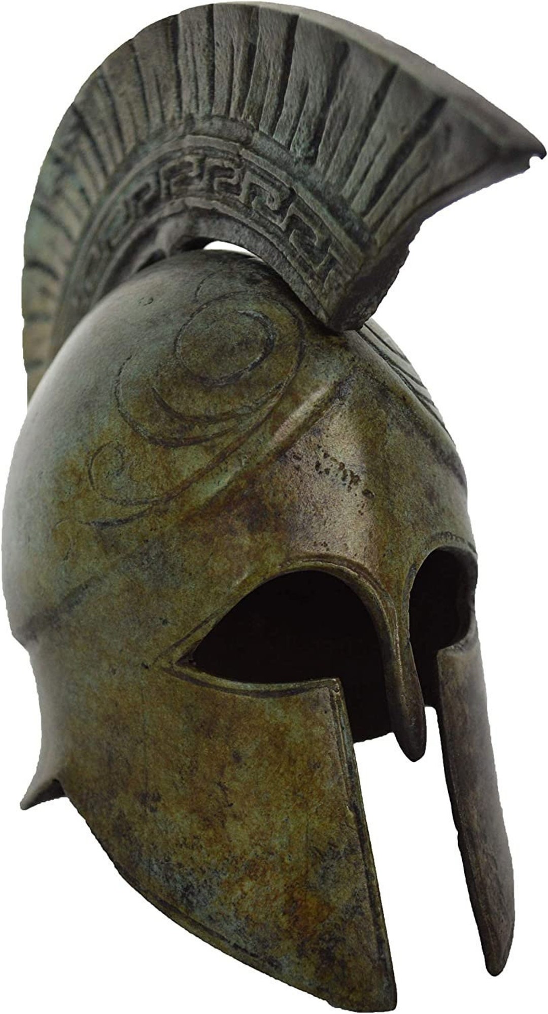Bronze Mini Spartan Crested Helmet Decorated With Meander-ancient Greek ...
