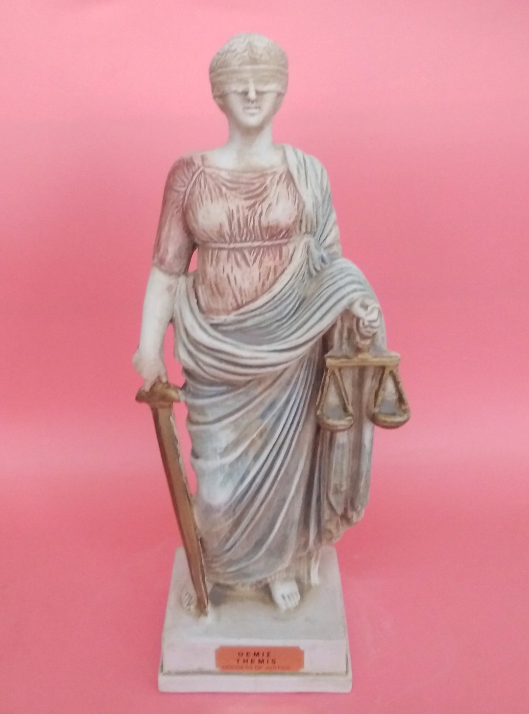 Statue of the Themis-ancient Greek Goddess of Justice, Divine Law, and ...