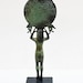 Ancient Greek Bronze Mirror With a Marble Base and a Support in the ...