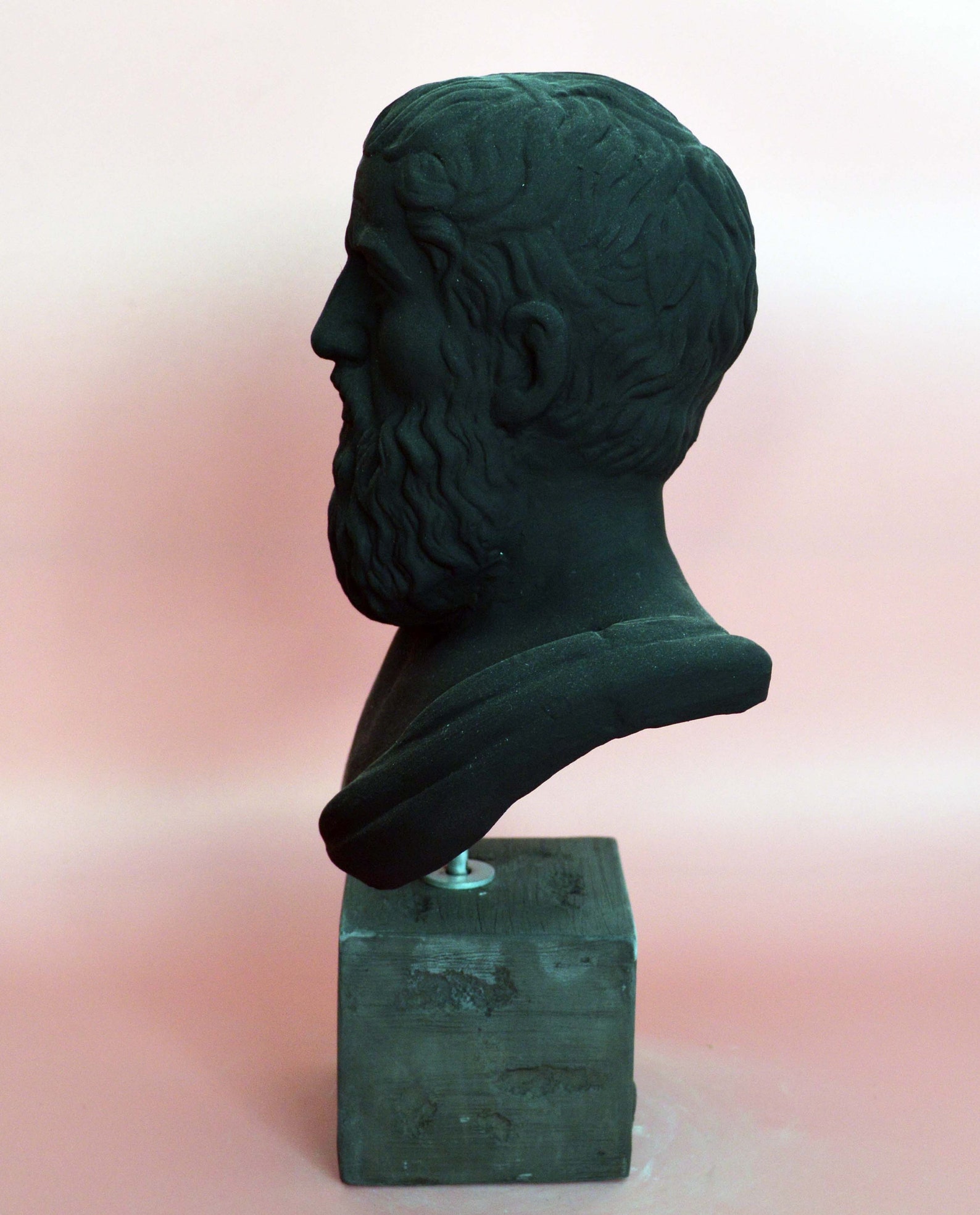 Plato Bust Plato Head Bust Desktop Decorative Sculpture in Black ...