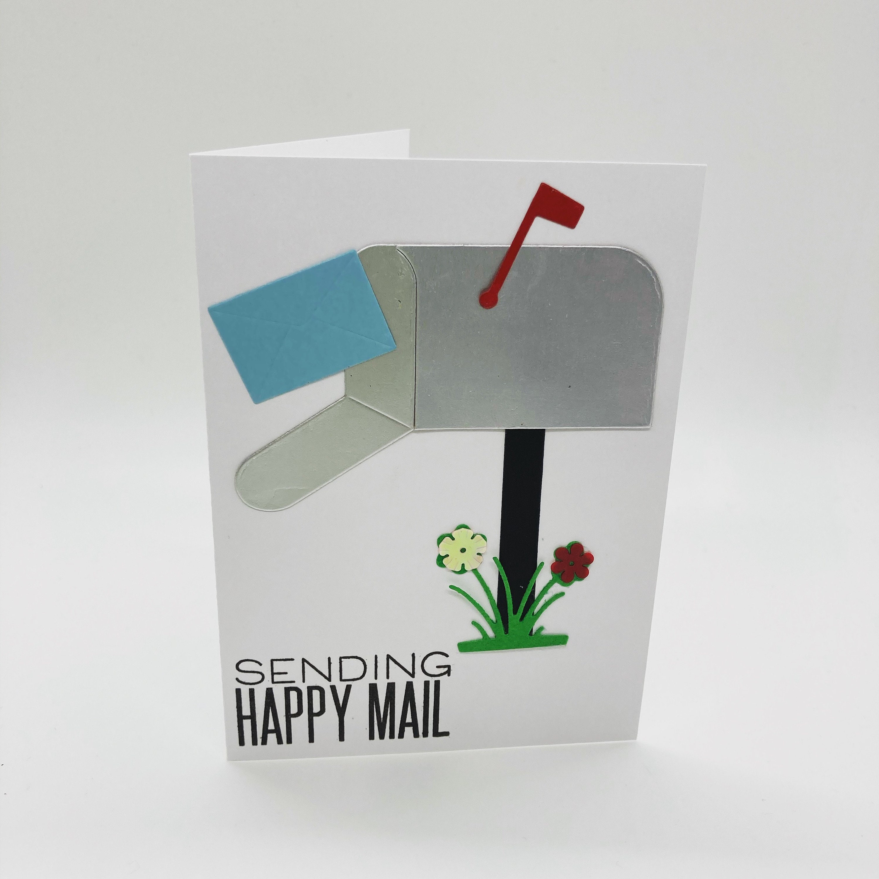 Sending Happy Mail Greeting Card - Etsy