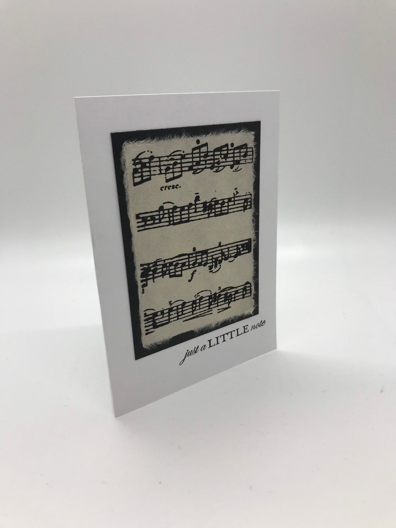 Handmade Just a Little Note Greeting Card - Etsy