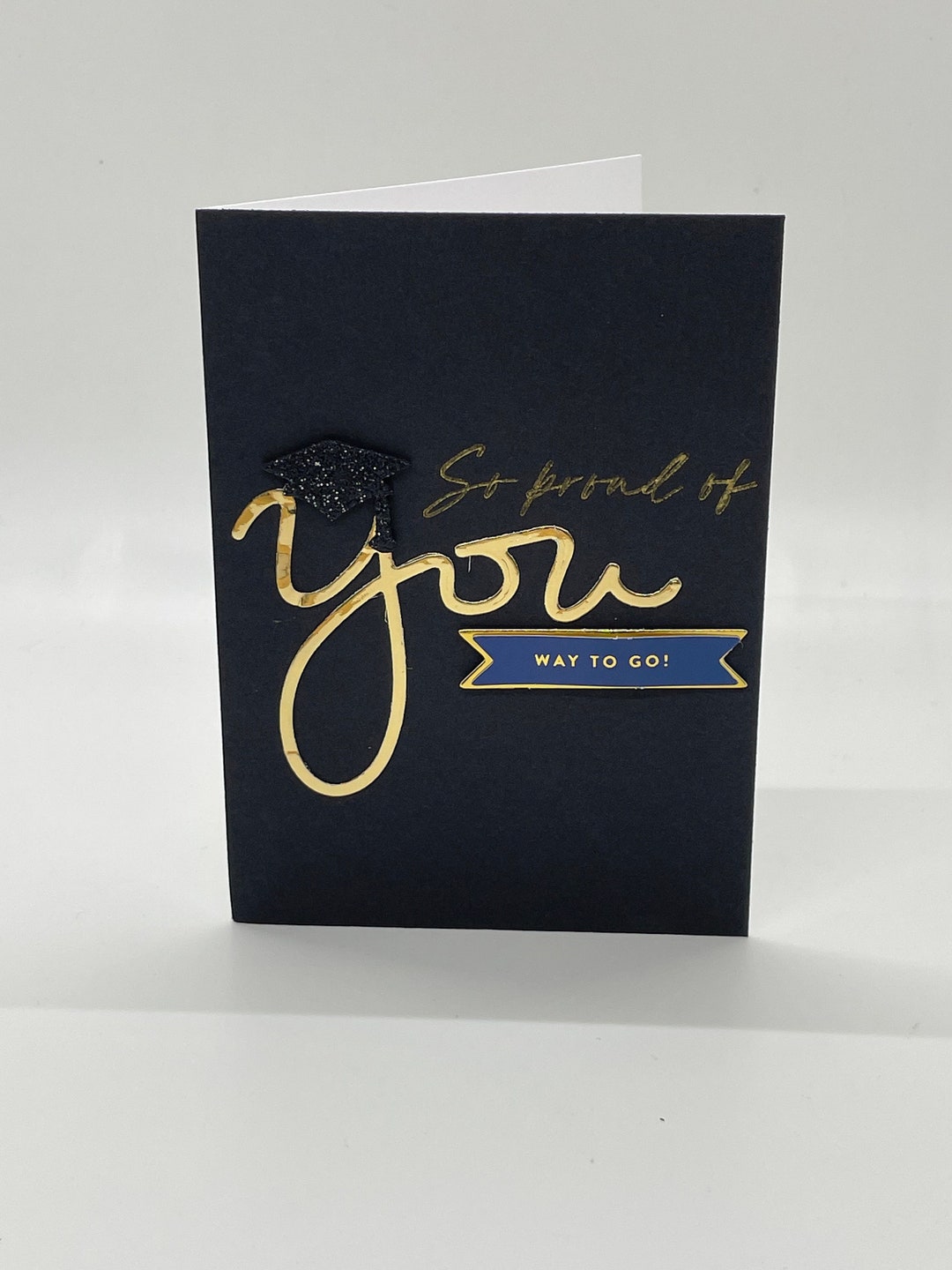 Handmade so Proud of You Way to Go Graduation Greeting Card - Etsy