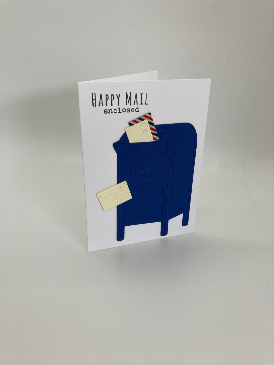 Handmade Happy Mail Enclosed Greeting Card - Etsy
