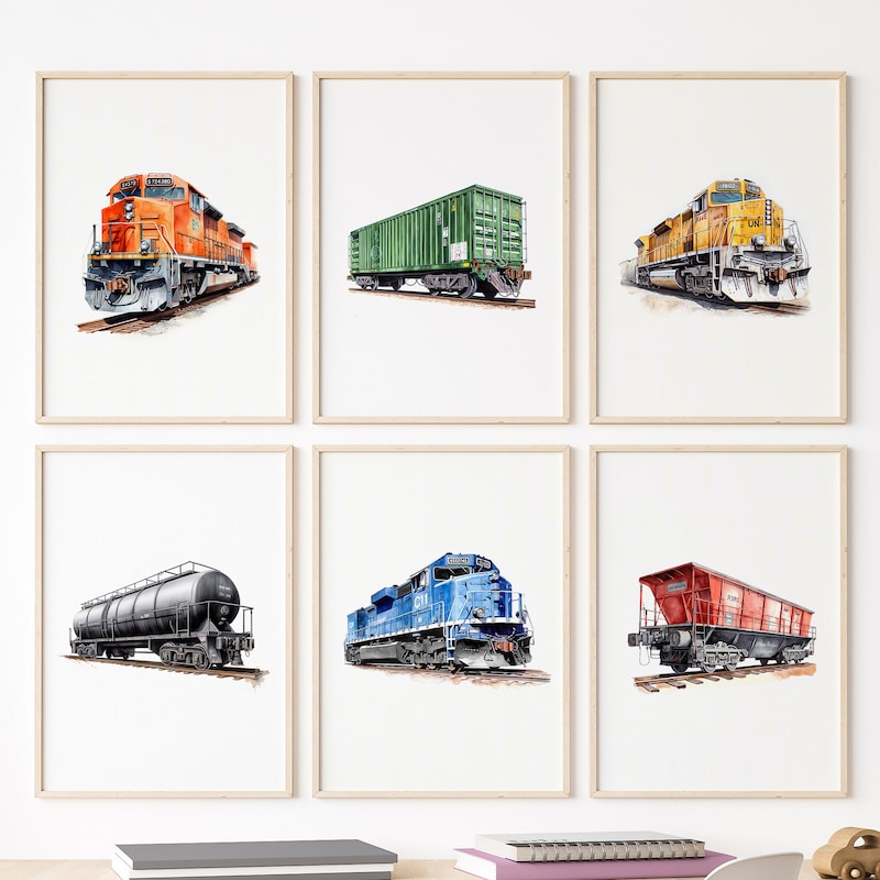 Train Bedroom Boys - Etsy