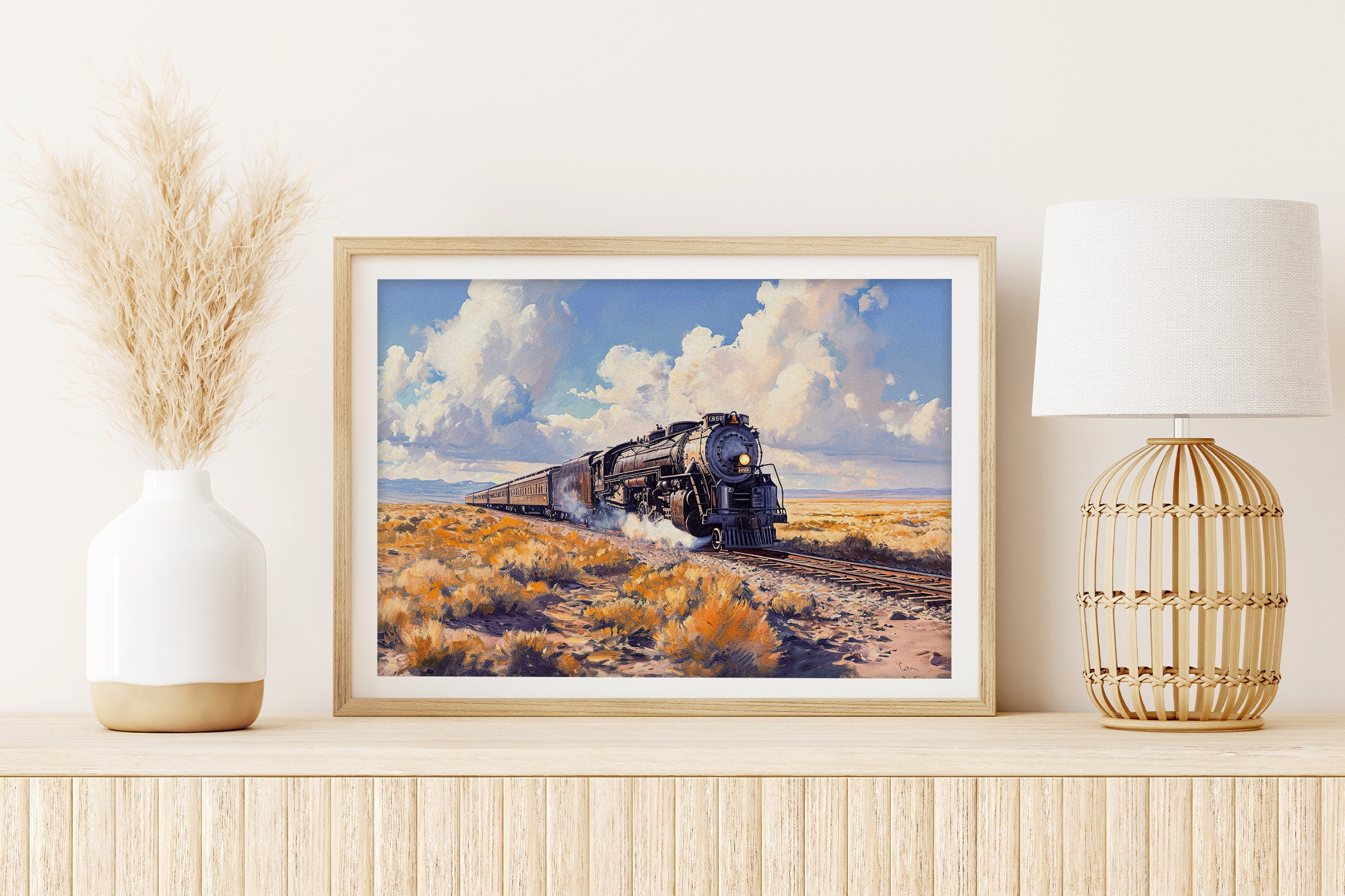 Union Pacific Big Boy 4014 Train Print | Steam Train Railfan Art Poster ...