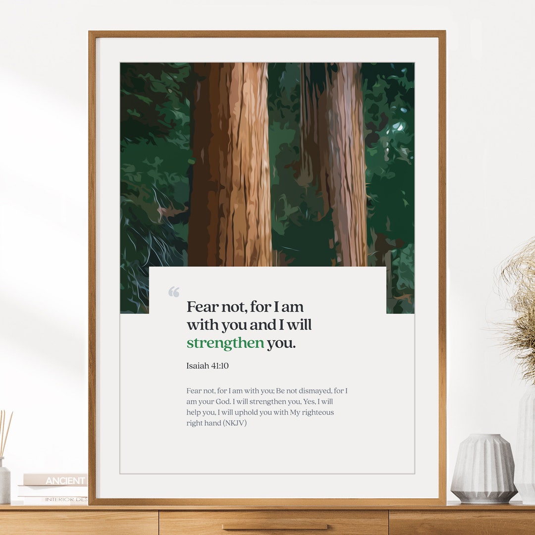 Isaiah 41:10 Print | Bible Verse Wall Art | Christian Artwork ...