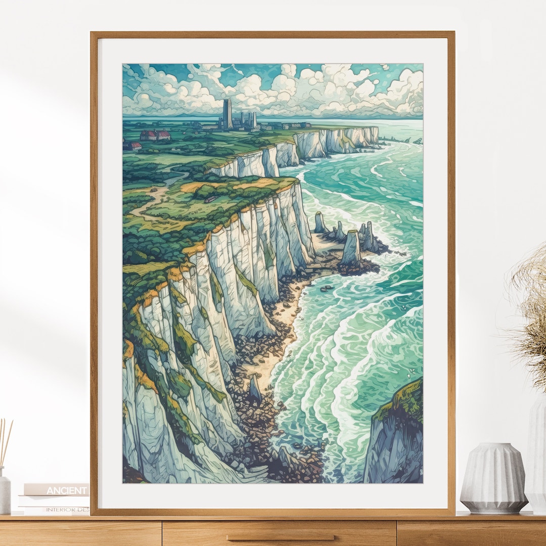 White Cliffs of Dover Print | England Landscape Wall Art | United ...