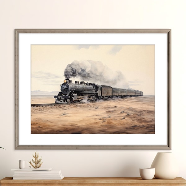 Train Poster - Etsy