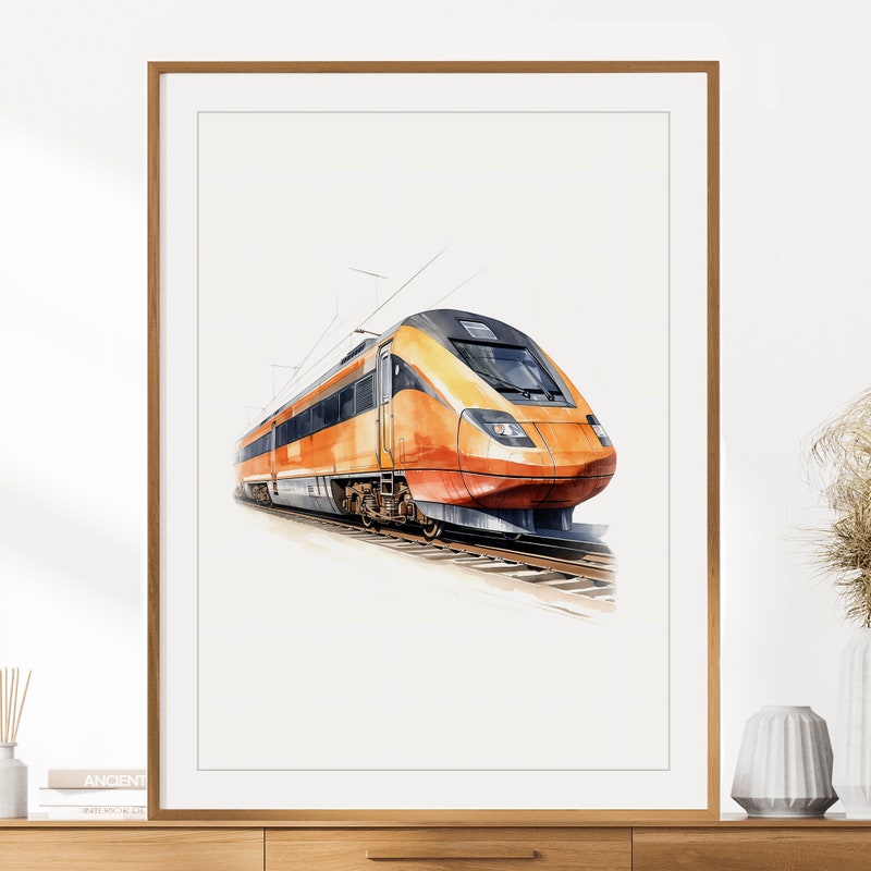 Train Poster - Etsy