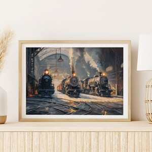Steam Trains at Strasburg Railroad Print Vintage Steam Train Print ...