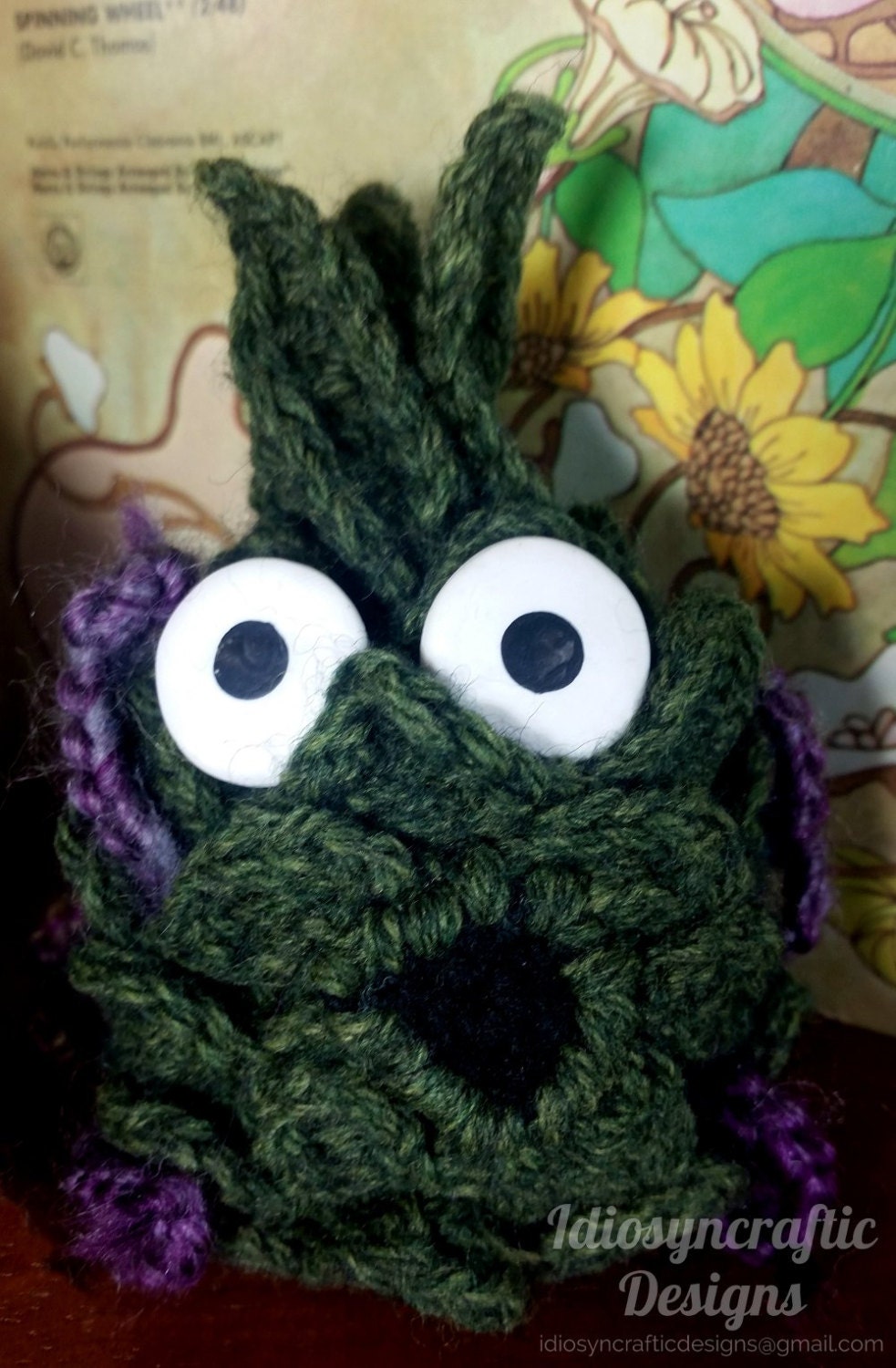 Happy Lil' Nugg in Grandaddy Grape Marijuana Amigurumi - Etsy