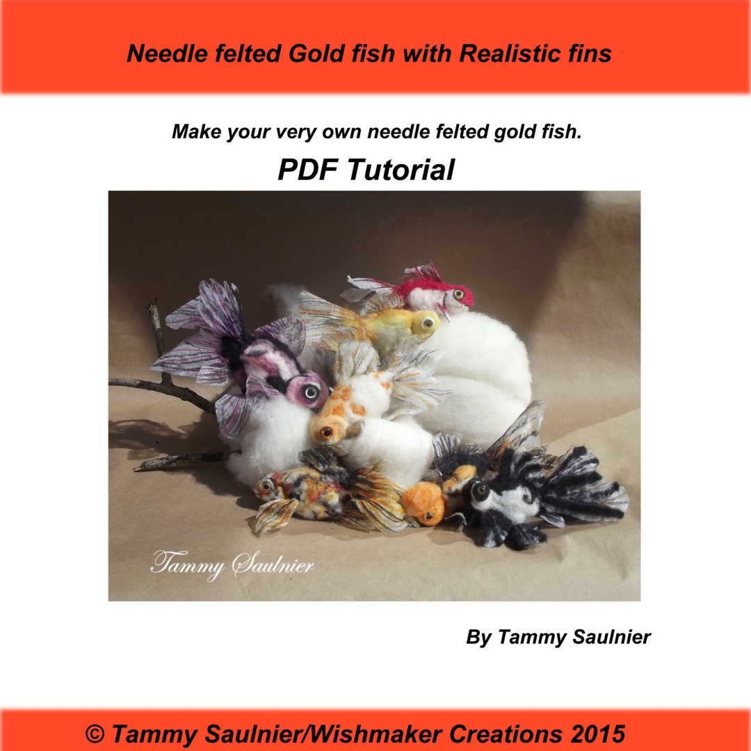 How to Make a Needle Felted Gold Fish - Etsy