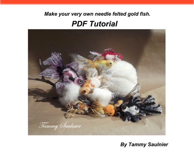 How to Make a Needle Felted Gold Fish - Etsy