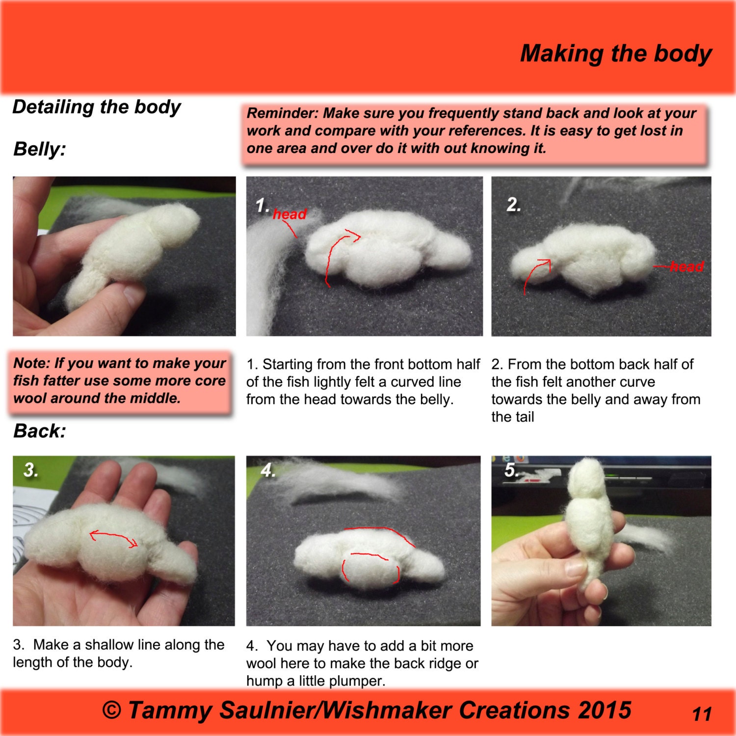 How to Make a Needle Felted Gold Fish - Etsy