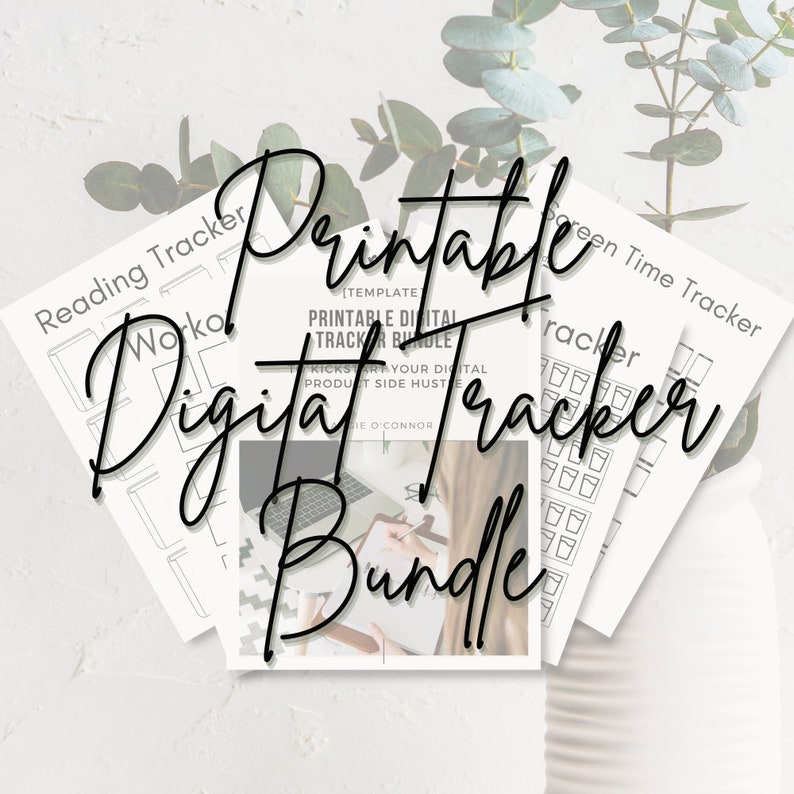 Printable Tracker Bundle / COMMERCIAL USE / Water Tracker / Reading ...