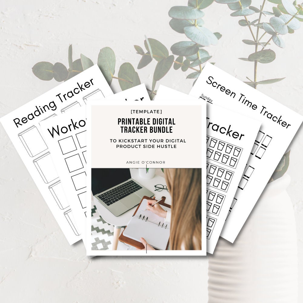 Printable Tracker Bundle / COMMERCIAL USE / Water Tracker / Reading ...