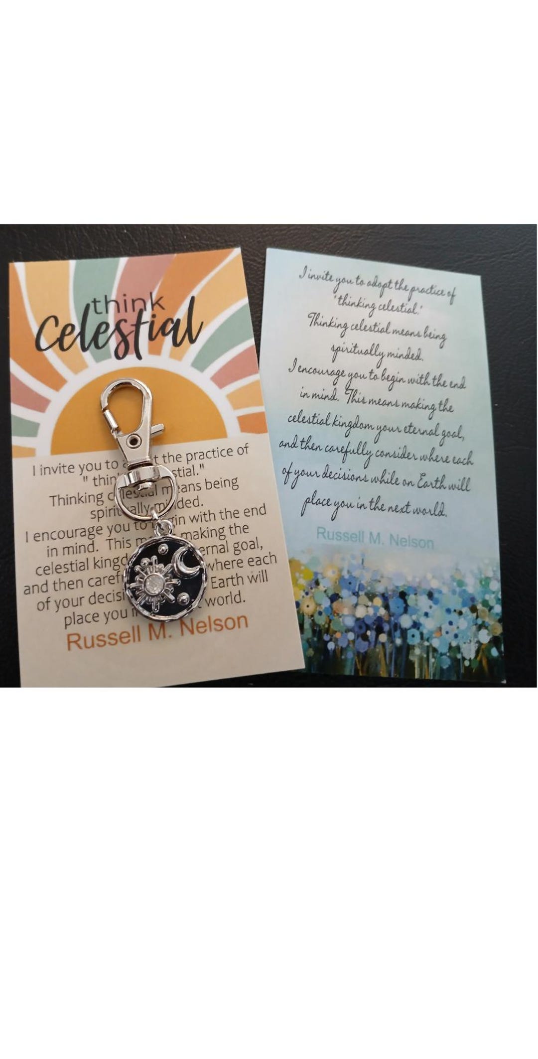Think Celestial, LDS Gift, Relief Society, YW, Zipper Pull With Sun ...