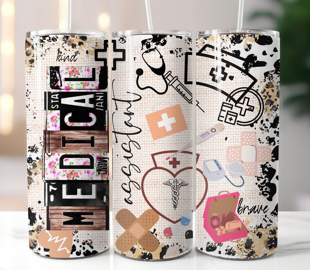 Medical Assistant Tumbler Sublimation Transfer Ready to Press Medical ...