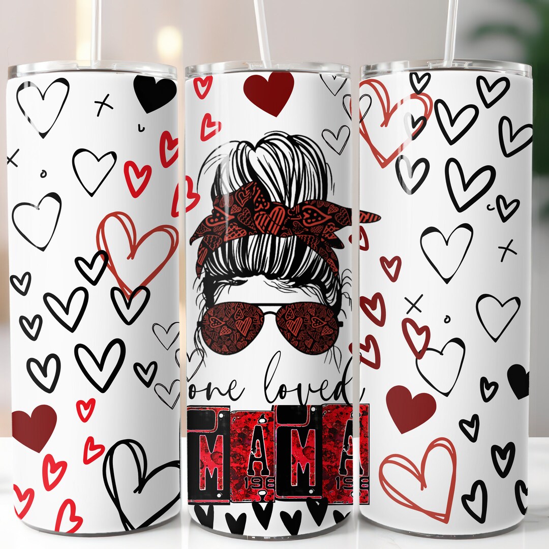 Mom Valentines Gift20oz Skinny Tumbler heart Tumbler Travel Cup With ...